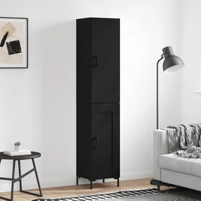 Skříň highboard černá 34,5 x 34 x 180 cm kompozitní dřevo