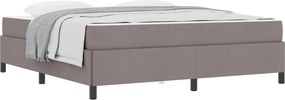 Postel s boxspringem Taupe 180 x 200 cm textil 3398882