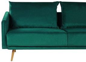 Sametová sedací souprava smaragdová MAURA Beliani