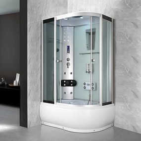Terra Hydromasážní box WSH7106 LWS, 120x80 levý se saunou