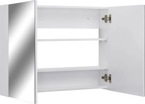 Koupelnová zrcadlová skříňka bílá 80 x 15 x 60 cm MDF 325186