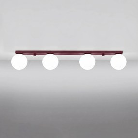 Sollux Lighting Stropní svítidlo YOLI 4 bordó