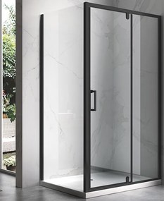 BPS-koupelny Obdélníkový sprchový kout ZES KZ07C BL 120x90 černá/transparent - bez vaničky