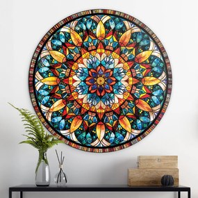DUBLEZ | Barevná mandala na stěnu - Kaleidoskop | UV tisk, Premium