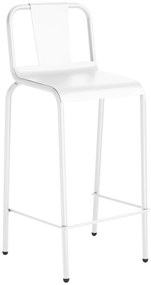 ISIMAR - Barová židle NÁPOLES nízká - bílá