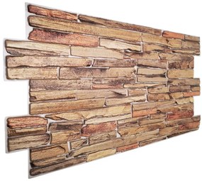 Obkladový 3D PVC panel 98 x 50 cm - kámen La Manche