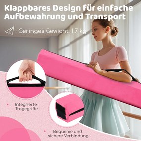 Costway Kladina gymnastická kladina 210 cm skládací gymnastická
