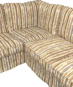 Potah na pohovku IKEA  Ektorp rohová barva béžová látka pletený vzor, vzorované