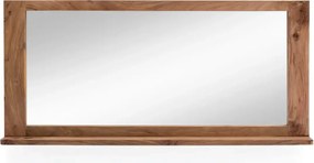 furniture-nabytek.cz - Koupelnová sestava Osvaro akácie - Stříbrné kovové úchytky