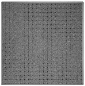 Vopi, Kusový koberec Udinese šedý čtverec, 120x120, šedá, chodba / předsíň