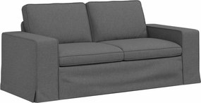 Set pohovek 2 ks Tmavě šedá textil 3407545