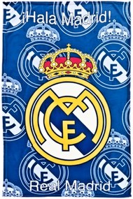 Coral fleece deka FC Real Madrid - motiv Hala Madrid! - 100 x 150 cm