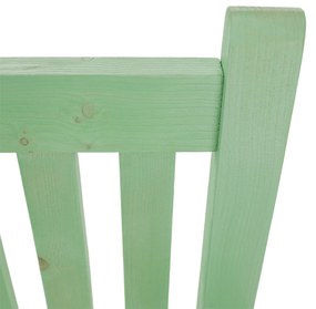 Kondela Dřevěná zahradní lavička, neo mint, 150 cm, KOLNA