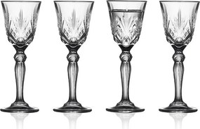 Křišťálové skleničky v sadě 4 ks na likér 50 ml Melodia – Lyngby Glas