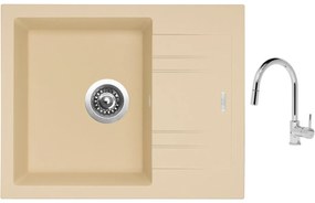 Set Sinks LINEA 600 N Sahara + baterie Sinks MIX 35 P chrom