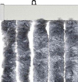 Závěs proti hmyzu stříbrný 90 x 220 cm Chenille 284286