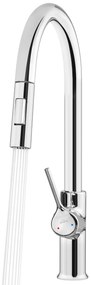 Invena Farsala, dřezová baterie s výsuvnou 2-funkční výlevkou h-433, chromová, INV-BZ-40-U01-S