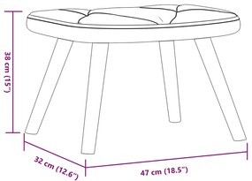 vidaXL Marketos Relaxační křeslo se stoličkou taupe textil