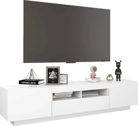 TV skříňka s LED osvětlením bílá 180 x 35 x 40 cm 3081897