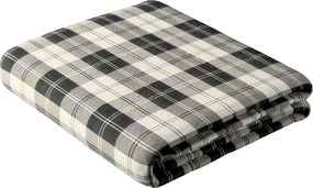 Přehoz s podélným prošitím barva černá látka pletený vzor, vzorované