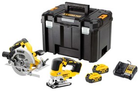 DeWALT - 18V AKU sada kotoučové pily a přímočaré pily, 2x aku 5,0 Ah XR, nabíječka DCK2012P2T