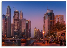 Obraz na plátně Město Dubaj - 120x80 cm