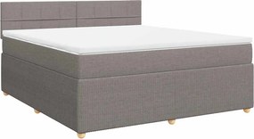 Box spring postel s matrací taupe 180x200 cm textil 3287539