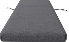 Outsunny Sada 2 polstrů na sluneční lehátko s upevňovacími pásy do zahrady - 190,5L x 58,4W x 7H cm šedá | Aosom