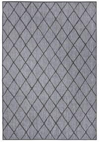 NORTHRUGS - Hanse Home koberce Kusový koberec Twin-Wendeteppiche 105456 Night Silver – na ven i na doma - 120x170 cm