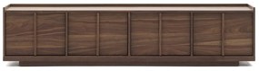 Hnědý TV stolek v dekoru ořechu 200x47x40 cm Onix – Kave Home