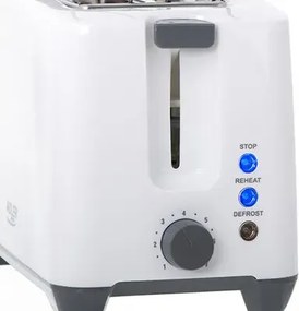 Adler AD 3216 bílá / Toaster / 750W / 2 toasty / tlačítko STOP