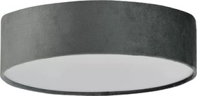 Searchlight 23298-2GY Stropní sametový lustr VELVET ŠEDÝ, průměr 38cm