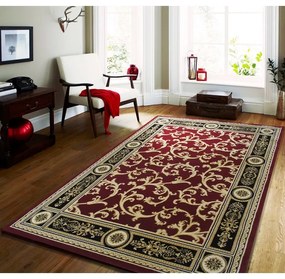 Luxusní koberec v červené barvě ve vintage stylu Šířka: 160 cm | Délka: 220 cm