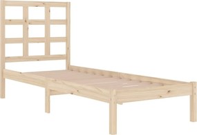 vidaXL Rám postele masivní dřevo 75 x 190 cm Small Single [3105430] Barva: Černá