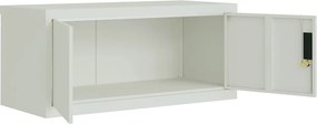 Kartotéka světle šedá 90 x 40 x 180 cm ocel 3188319