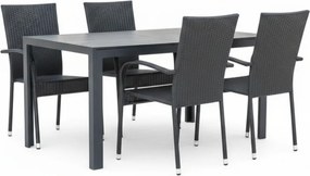 Vikio Zahradní ratanový set 140x80 pro 4 osoby DT255-140 antracit