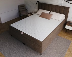 Dvoulůžková čalouněná postel Trentino se zvedacím roštem Ottawa - výběr z 9 provedení