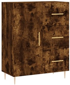 Skříň highboard kouřový dub 69,5 x 34 x 180 cm kompozitní dřevo,  3199806