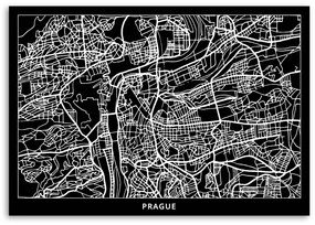 Gario Obraz na plátně Plán města Prahy Rozměry: 60 x 40 cm