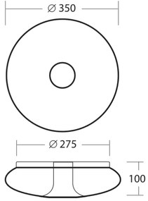 Osmont 20051 Saturn 1, náhradní stínidlo, opálové sklo, prům.35cm