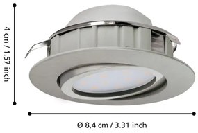 Eglo 95853 - SADA 3x LED podhledové svítidlo PINEDA 1xLED/4,9W/230V
