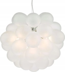 Závěsná bublinková lampa Bubbles BUB0602 do obývacího pokoje, bílý chrom