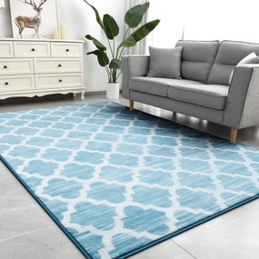 Tutumi Plyšový koberec Clover Blue Rozměr (cm): 140 x 200