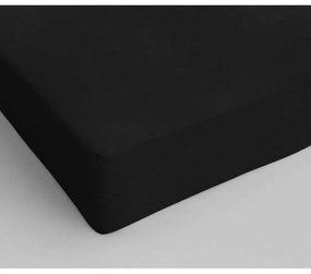 Bavlněné prostěradlo (s gumou) BEDDING COTTON FITTED SHEET BLACK