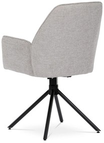 Jídelní židle v krémové látce s područkami Autronic HC-522 CRM2