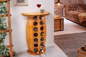 Regál na víno Winebar 84 cm borovice