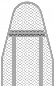Erga Model 101, žehlící prkno 137,5x30x89 cm, stříbrná-šedá, ERG-SEP-10DESPRMOD101