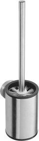 Sapho X-STEEL - WC štětka nástěnná s držákem, broušená nerez XS305
