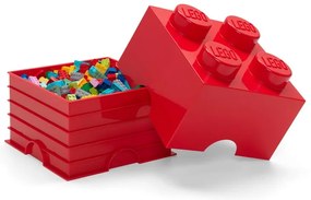 Červený úložný box čtverec LEGO®