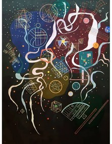 Obraz - reprodukce 50x70 cm Mouvement I, Wassily Kandinsky – Fedkolor